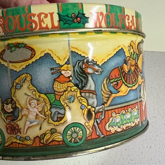 Vintage | Storage & Organization | Vintage Wolfgang Candy Carousel Tin ...